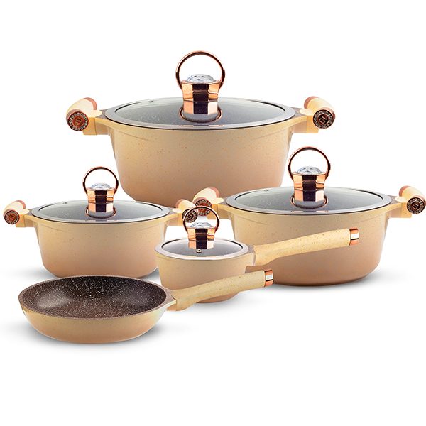 Domestic Diamond Diecast Cooking Gift Set 9 Pcs, Biege | Nano ...